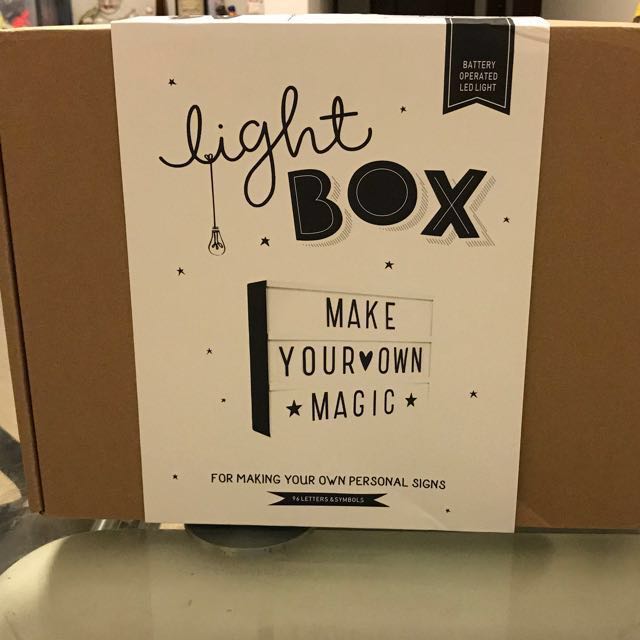 A4 lightbox with 96 letters&symbols, Hobbies & Toys, Stationery & Craft ...