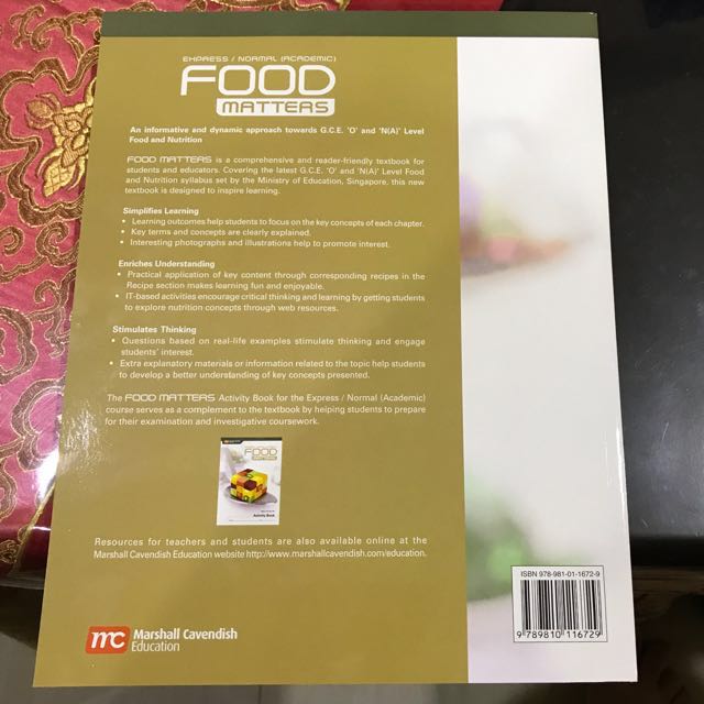 Food Matters Textbook Marshall Cavendish, Hobbies & Toys, Books ...