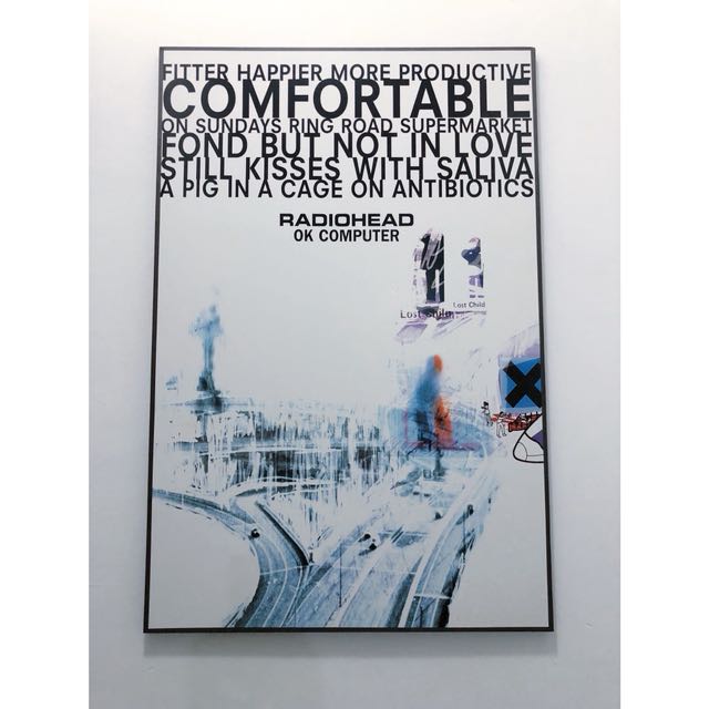 Radiohead album Poster (3x2ft), Furniture & Home Living, Home Decor ...