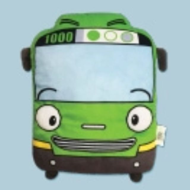 Tayo green bus pillow, Hobbies & Toys, Toys & Games on Carousell