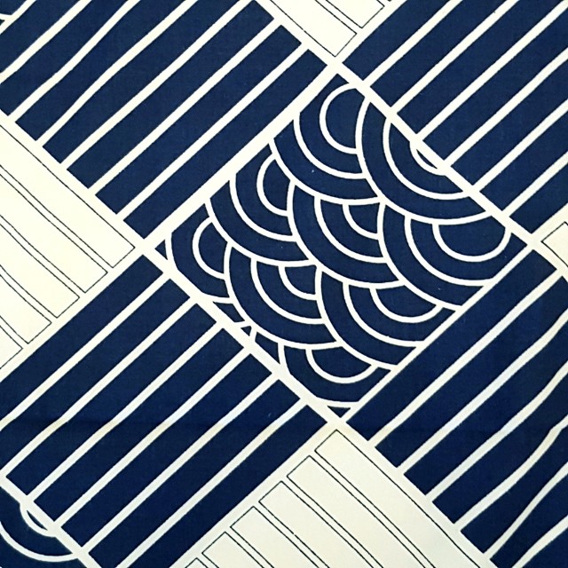 Traditional Japanese Pattern Fundoshi in WHITE and NAVY BLUE, Men's ...