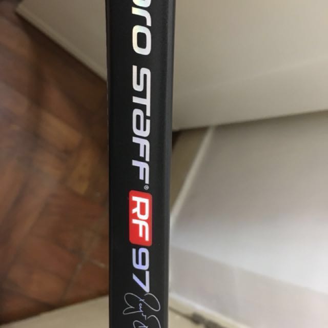 Wilson Pro Staff RF97 Autograph tennis racquet 網球拍 , 運動產品, 運動與體育, 運動與體育 ...