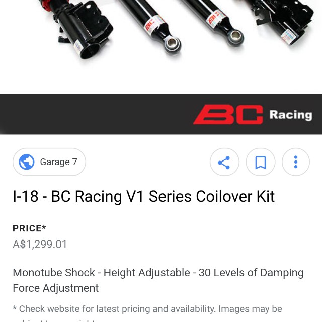 BC coilover, Car Accessories on Carousell