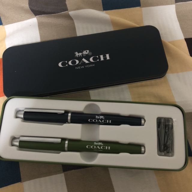 Coach ballpoint Pen and fountain pen, Hobbies & Toys, Stationery ...