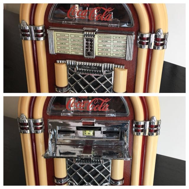Coca Cola Jukebox radio (1946 retro style), Hobbies & Toys, Memorabilia ...