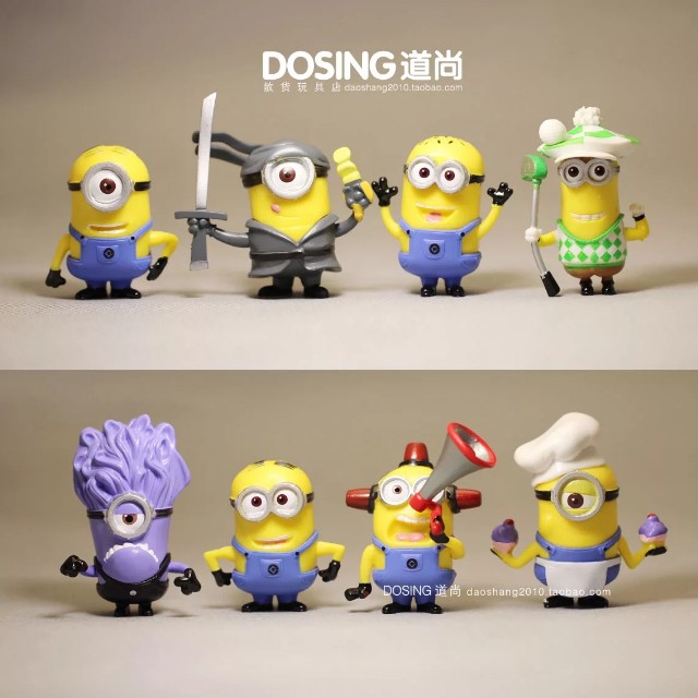 Despicable Me Minion Toy Figures 8 in 1 Set (Pre-Order), Hobbies & Toys ...