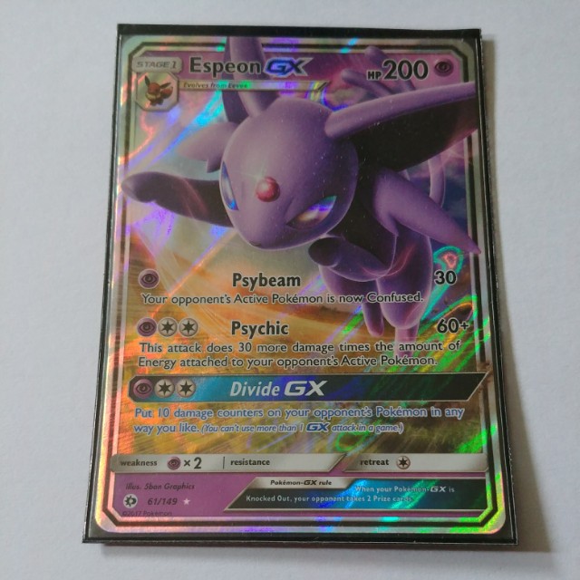 ESPEON GX NFA 61/149 POKEMON SUN MOON, Hobbies & Toys, Toys & Games on ...