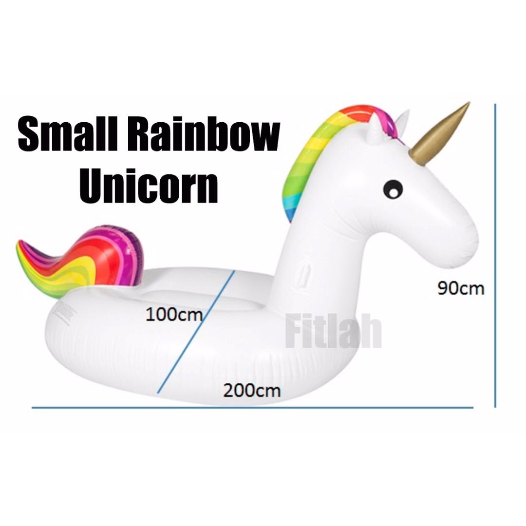 Inflatable Unicorn Pool Float Big Giant Huge Rainbow Unicorn Floats ...