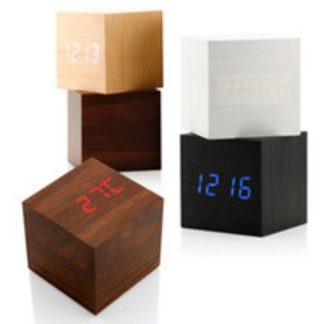 Modern Minimalistic Wooden Digital Clock (Designed in Korea), Furniture ...