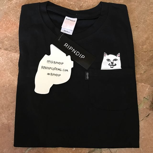 RipNDip Middle Finger Cat Shirt, Men's Fashion, Tops & Sets, Tshirts ...