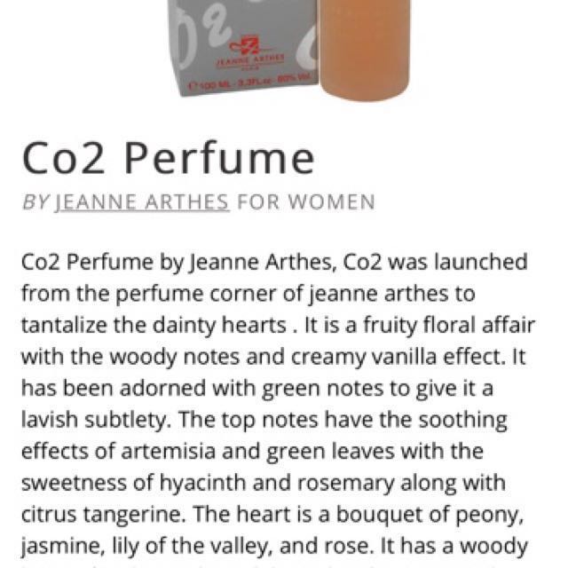 SALE!!!!! CO2 Jeanne Arthes Paris perfume , Beauty & Personal Care, Fragrance & Deodorants on ...