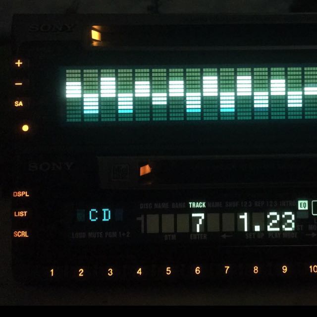 (SOLD SOLD SOLD) $350 SONY Equalizer CD Player + MD Head Unit Car Audio ...