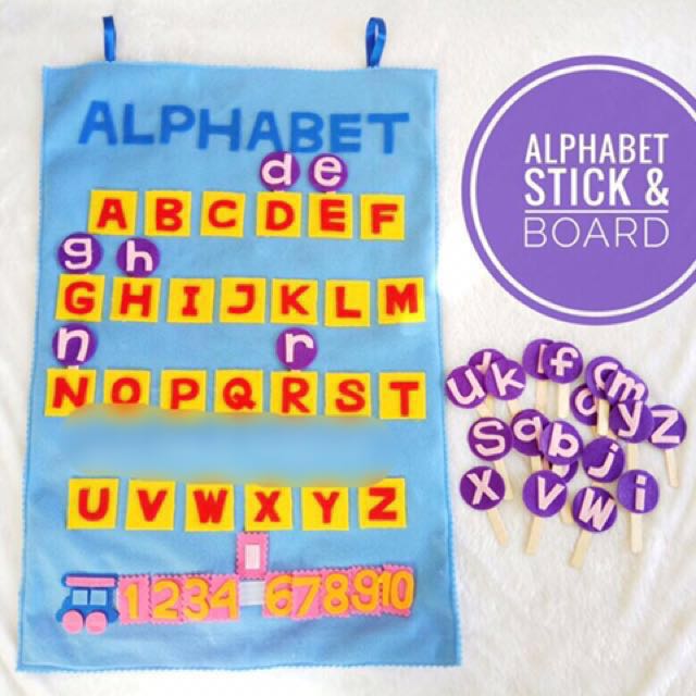 Specially hand-made to order Item: Interactive Alphabet Felt Board ...