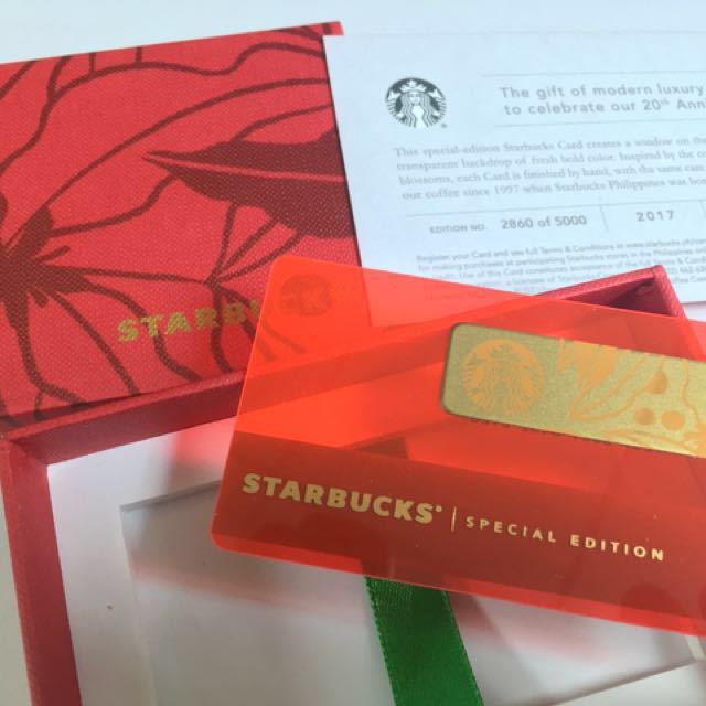 Starbucks Metal Wrap Card, Tickets & Vouchers, Store Credits on Carousell