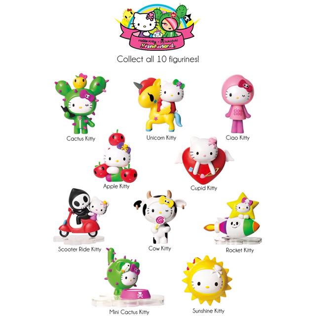 7eleven hello kitty tokidoki figurines Set, Toys & Games, Bricks ...