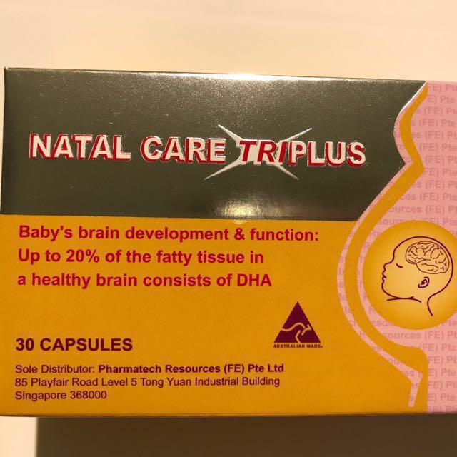 Fish Oil DHA - Natal Care Triplus 30 capsules, Babies & Kids, Babies ...