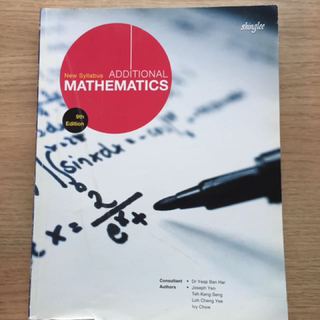 New syllabus additional mathematics - 9th edition, Hobbies & Toys ...