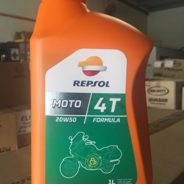 Repsol Moto 4T Formula 20W/50 ( 1 liter/btl), Motorcycles, Motorcycle ...