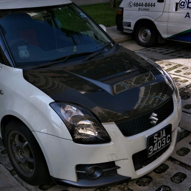 Suzuki Swift Sport CF Bonnet, Car Accessories on Carousell