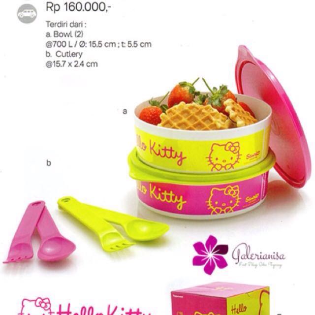 Tupperware Hello Kitty Bowl, Kitchen & Appliances di Carousell