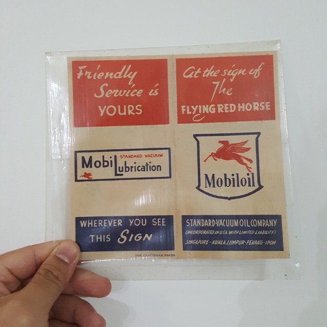 Vintage flyer from Mobil Oil, Hobbies & Toys, Memorabilia ...