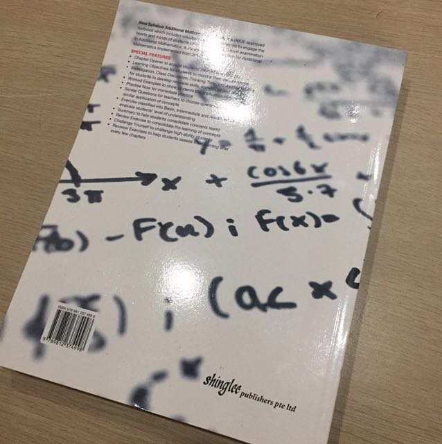 Amath Additional Math 9th Edition Shinglee Text Book, Hobbies & Toys ...