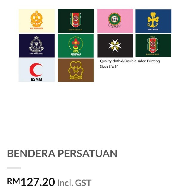 Bendera 'PBSM' Flag, Everything Else, Others on Carousell