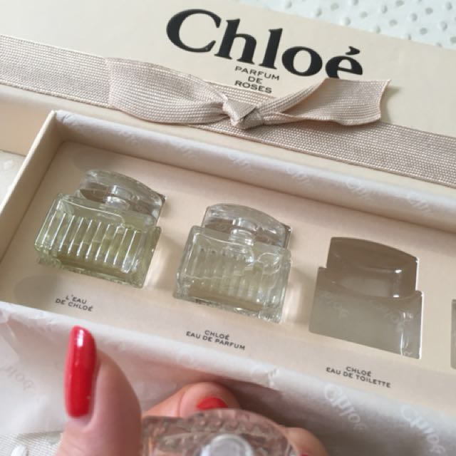 Chloe mini perfume set, Men's Fashion, Bags, Belt bags, Clutches and ...