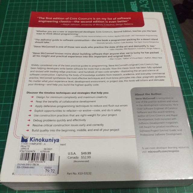 Code Complete 2, Hobbies & Toys, Books & Magazines, Textbooks on Carousell