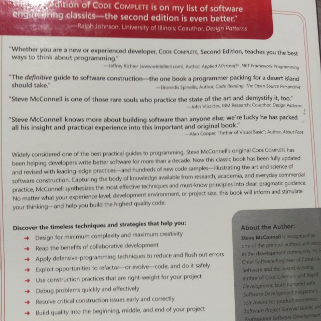 Code Complete 2, Hobbies & Toys, Books & Magazines, Textbooks on Carousell