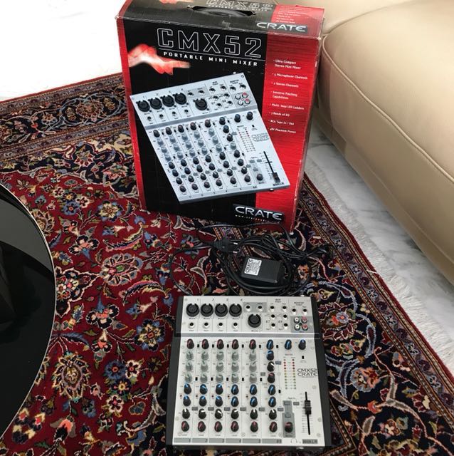Crate CMX 52 Mini Mixer, Hobbies & Toys, Music & Media, Music ...