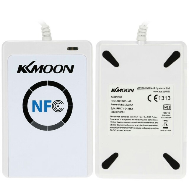 KKmoon NFC ACR122U RFID Contactless Smart Reader & Writer/USB + SDK ...