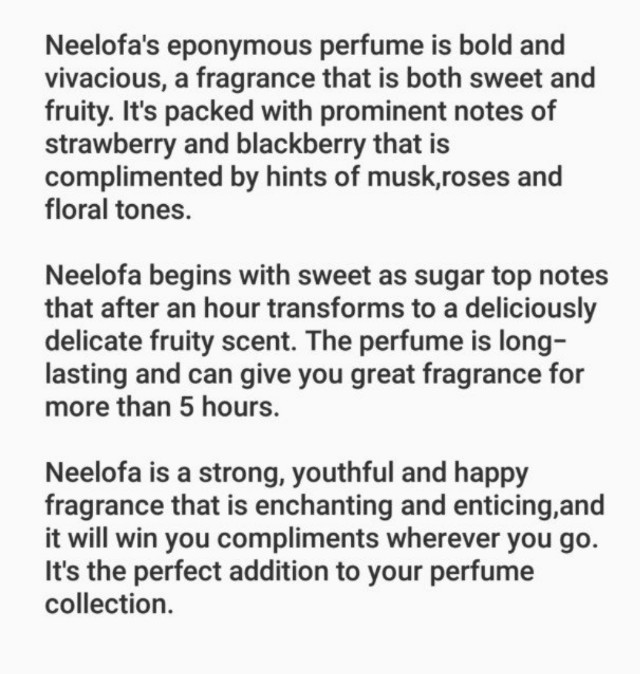 Neelofa Perfume, Beauty & Personal Care, Face, Face Care on Carousell