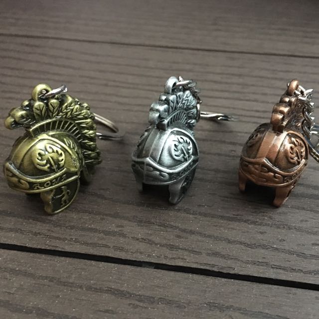 Roman Soldier Helmet Keychain, Everything Else on Carousell