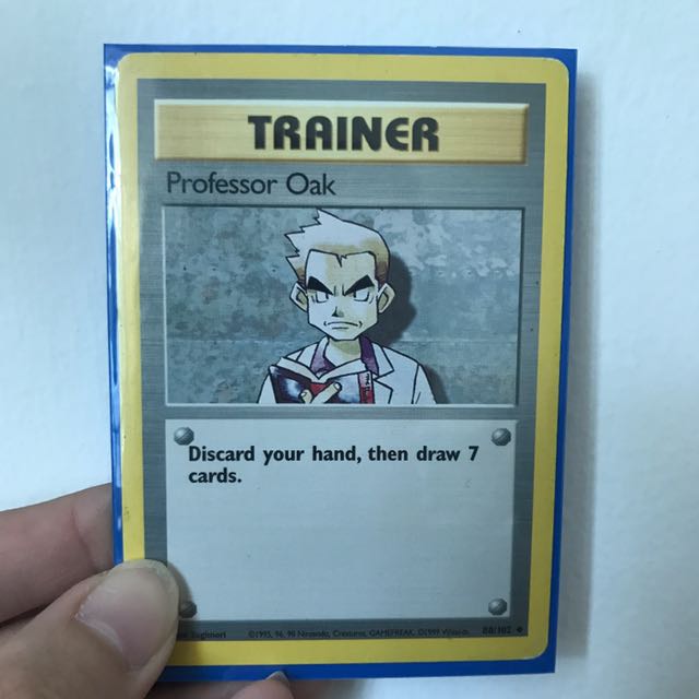 Trainer Professor Oak pokemon card, Hobbies & Toys, Toys & Games on ...