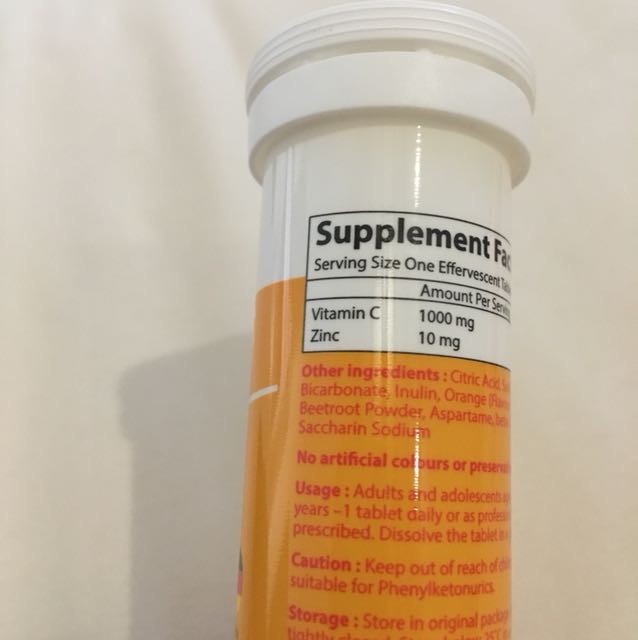 Watsons Vitamin C and Zinc, Health & Nutrition, Health Supplements ...