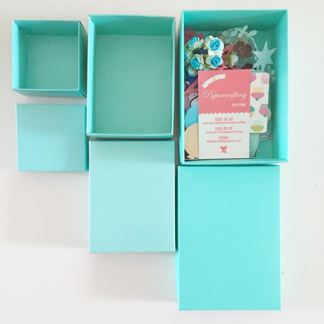 DIY Tiffany Blue Gift Box, Hobbies & Toys, Stationery & Craft, Craft ...