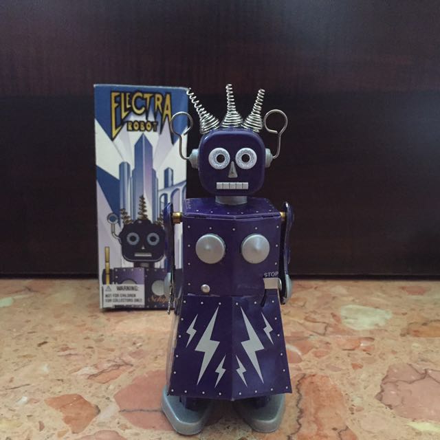 Electra Robot Wind-up Tin Toy, Hobbies & Toys, Toys & Games on Carousell