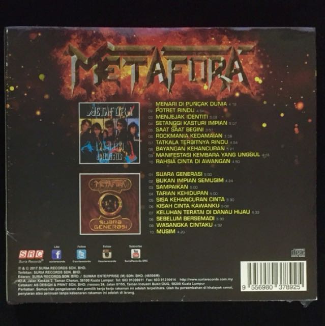 METAFORA - Dua Album (Suara Generasi & Imaginasi Optimistik) 2 ORIGINAL ALBUM CD SET dalam 1 ...