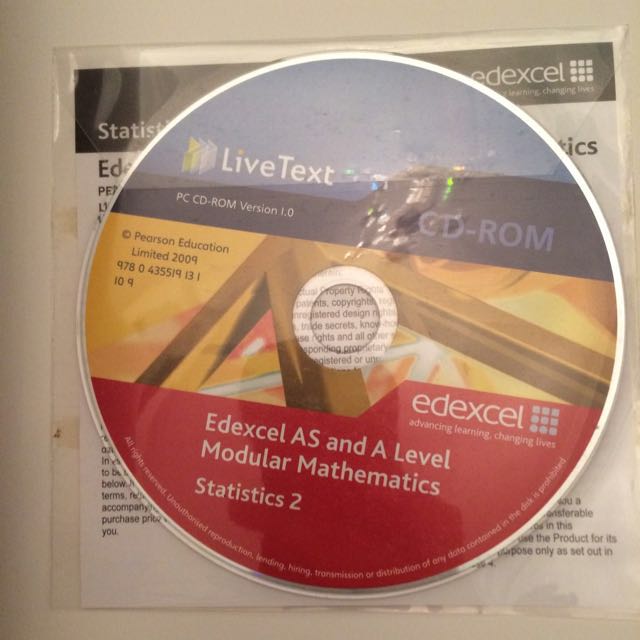 New Edexcel Statistics Textbook AS A Level Modular Maths, Hobbies & Toys, Books & Magazines ...