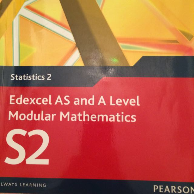 New Edexcel Statistics Textbook AS A Level Modular Maths, Hobbies & Toys, Books & Magazines ...