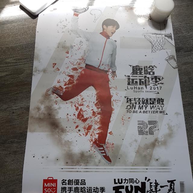 Official Miniso X Luhan Poster, Hobbies & Toys, Memorabilia ...