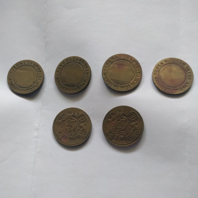 Old Arcade Tokens, Hobbies & Toys, Toys & Games on Carousell