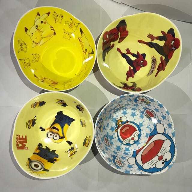 Pikachu / Spider-Man / Doraemon / Minion Bowls, Home Appliances on ...
