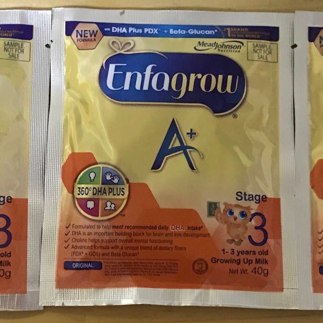[Sample] Enfagrow A+ Stage 3, Babies & Kids, Nursing & Feeding, Weaning ...