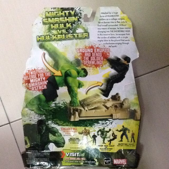 The Incredible Hulk (Mighty Smashin' Hulk Vs Hulkbuster, Hobbies & Toys ...