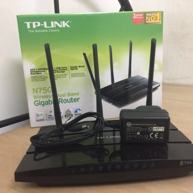 TP-LINK N750 WIRELESS DUAL BAND Gigabit ROUTER, Computers & Tech, Parts ...
