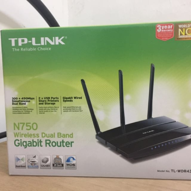 TP-LINK N750 WIRELESS DUAL BAND Gigabit ROUTER, Computers & Tech, Parts & Accessories ...