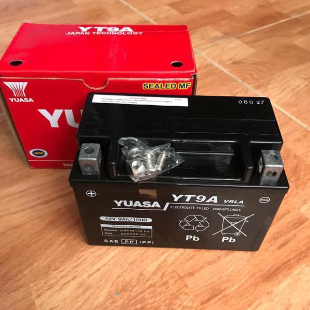 Yuasa YT9A Battery, Motorcycles, Motorcycle Accessories on Carousell