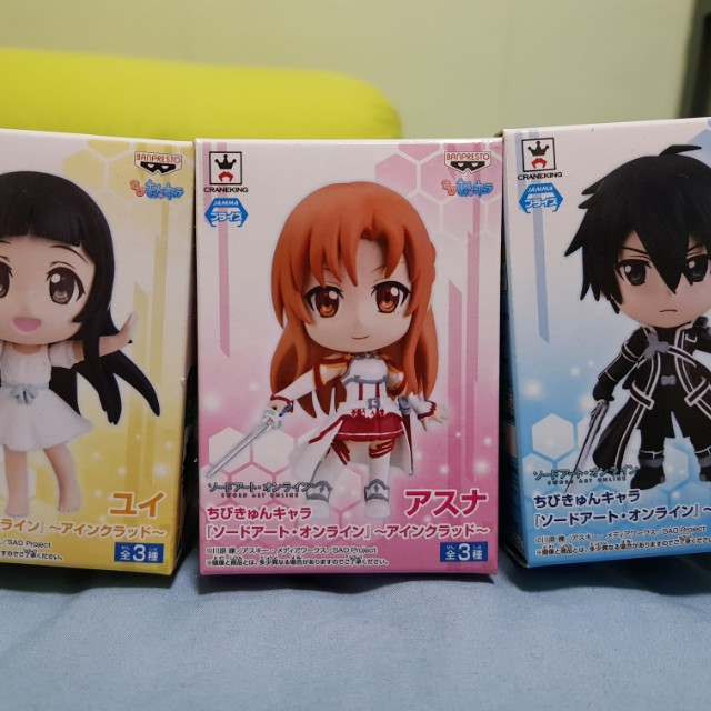 Asuna Kirrito and yui mini figurine, Hobbies & Toys, Memorabilia ...